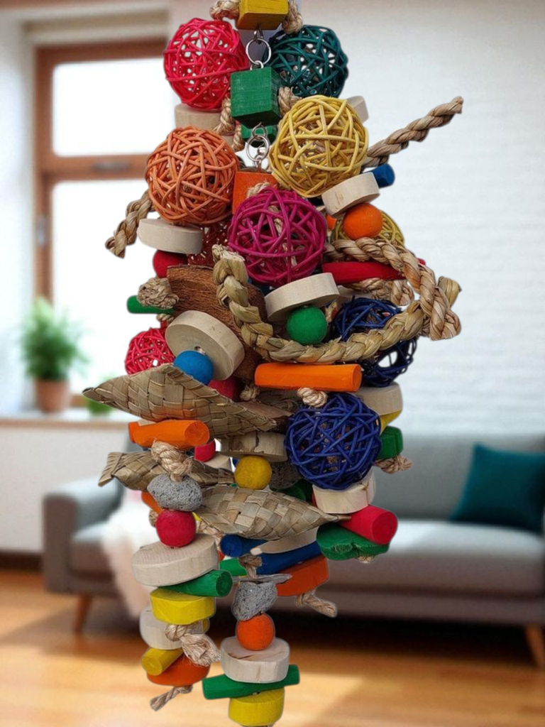 Birdy Balls Papegaai Hangspeeltje | Fun4Parrots